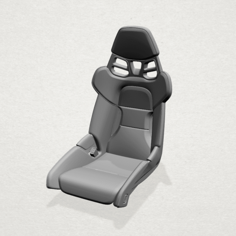 Download free STL file Car Seat • 3D printing design ・ Cults